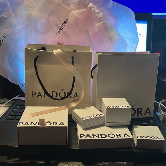 Pandora | Accessories | 7 Pandora Boxes 5 Bags Warranty Card And Sheets ...